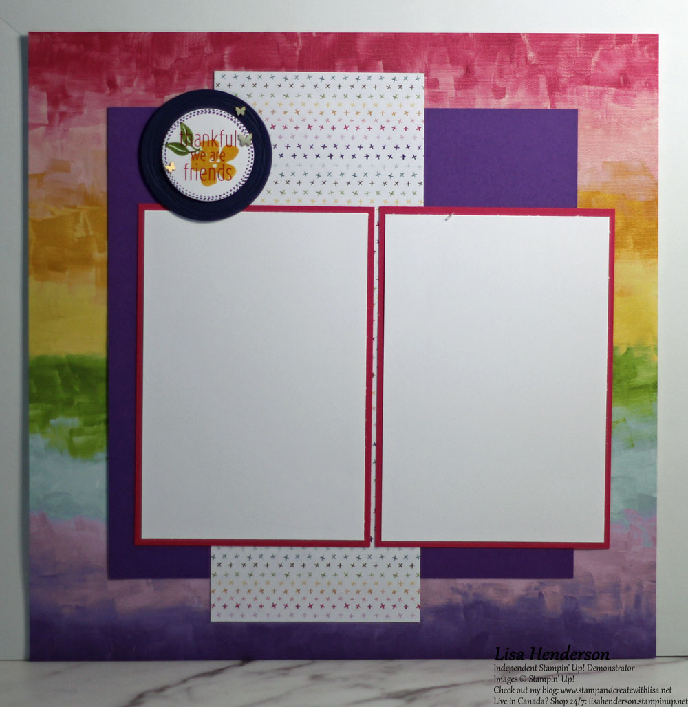 Framed Occasions - Friends Layout | Stamp & Create With Lisa