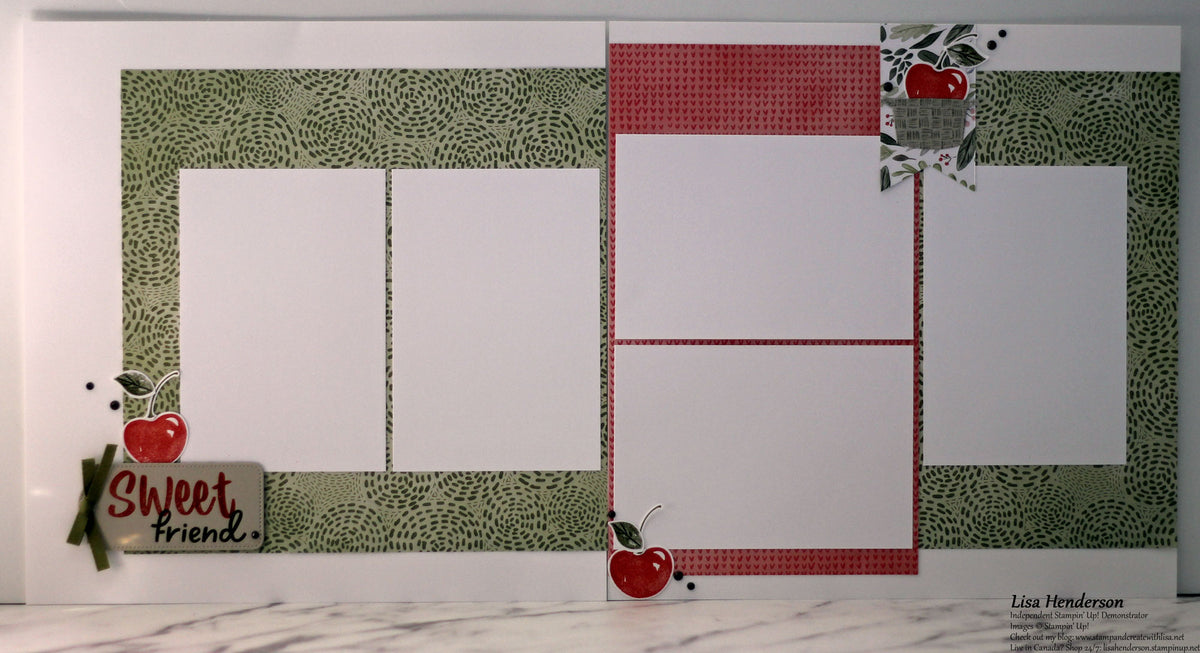 Sweet Friend Layout | Stamp & Create With Lisa