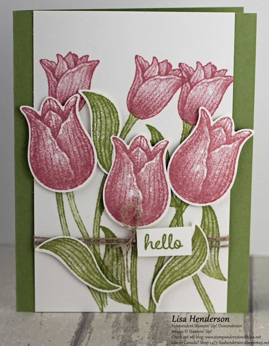 Hello with Timeless Tulips | Stamp & Create With Lisa