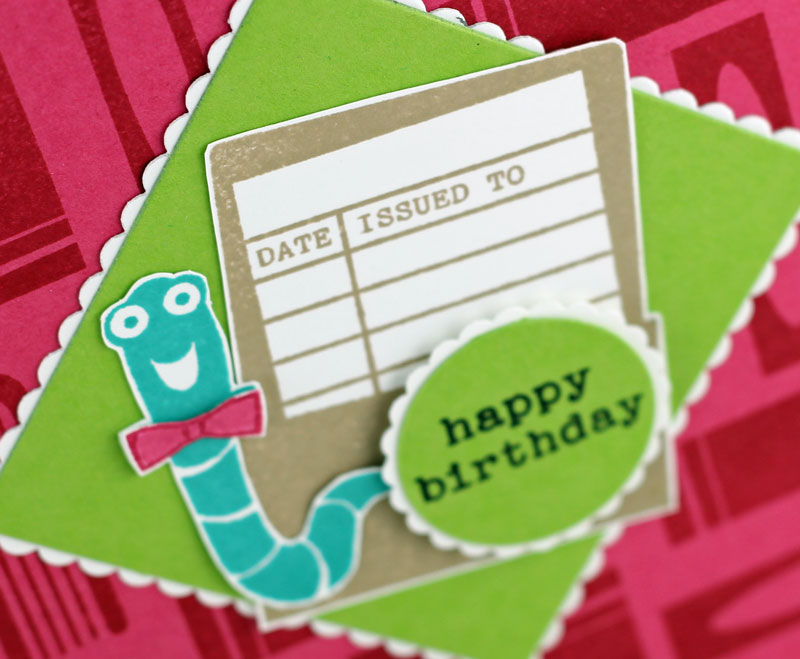 Happy Birthday from a Dapper Bookworm | Stamp & Create With Lisa