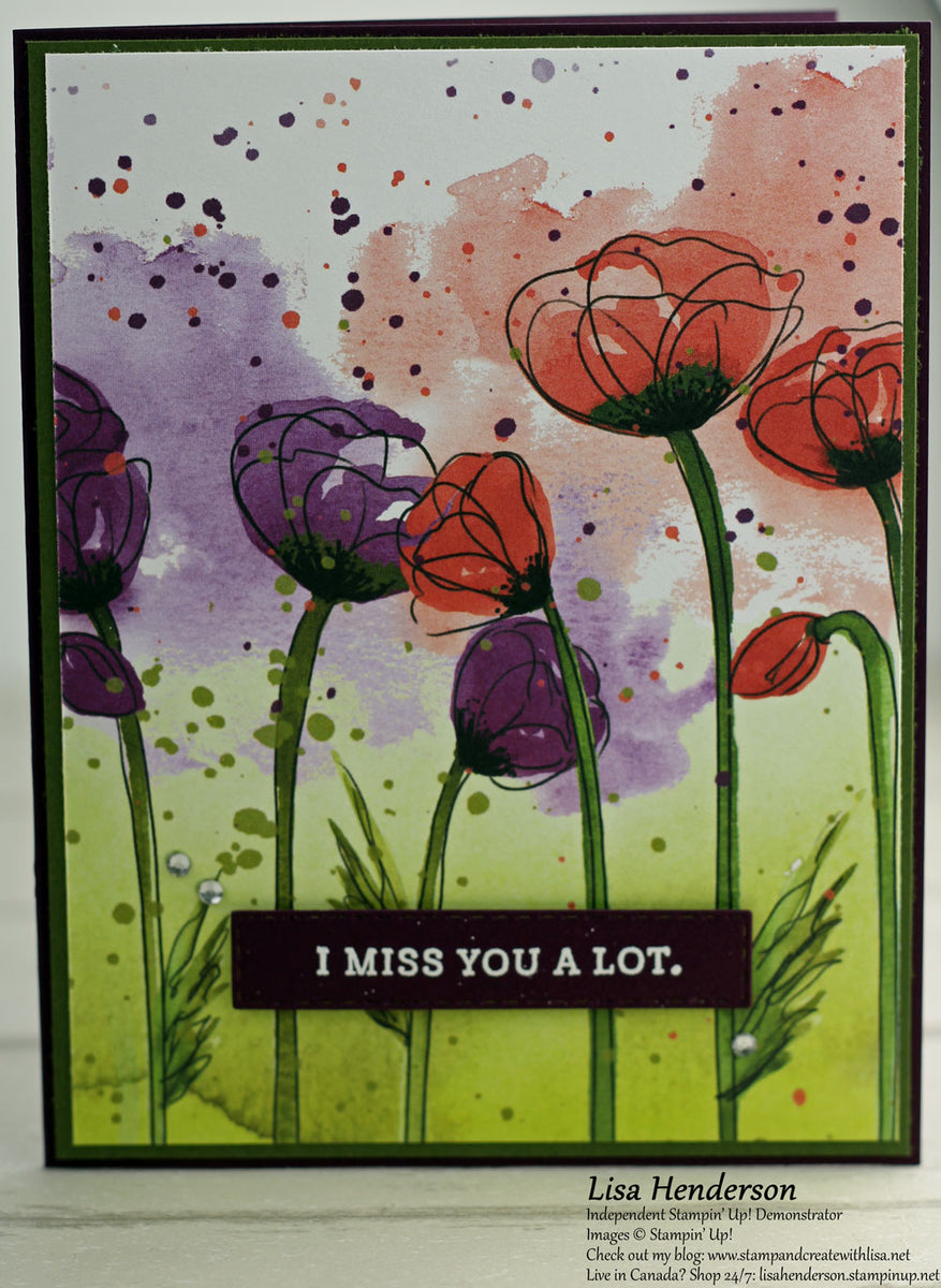 I Miss You A Lot | Stamp & Create With Lisa